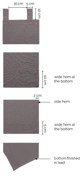 Tab top curtain, sky blue, 269-57 - Dekoria.ie